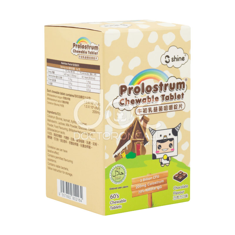 Shine Prolostrum Chewable Tablet 60s - DoctorOnCall Global Pharmacy