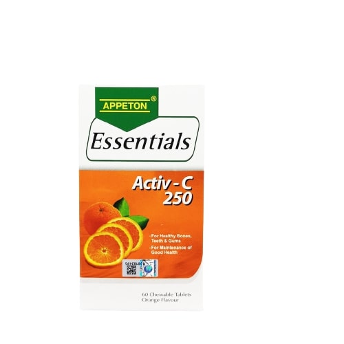 Appeton Essentials Activ-C Vitamin C 250mg Chewable Tablet 60s ...