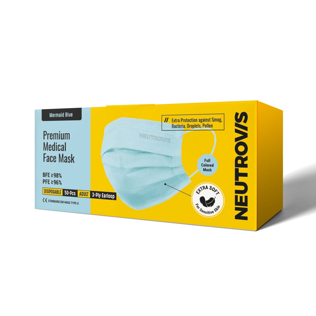 Neutrovis 3Ply Premium Medical Face Mask Adult Ultrasoft 50s ...
