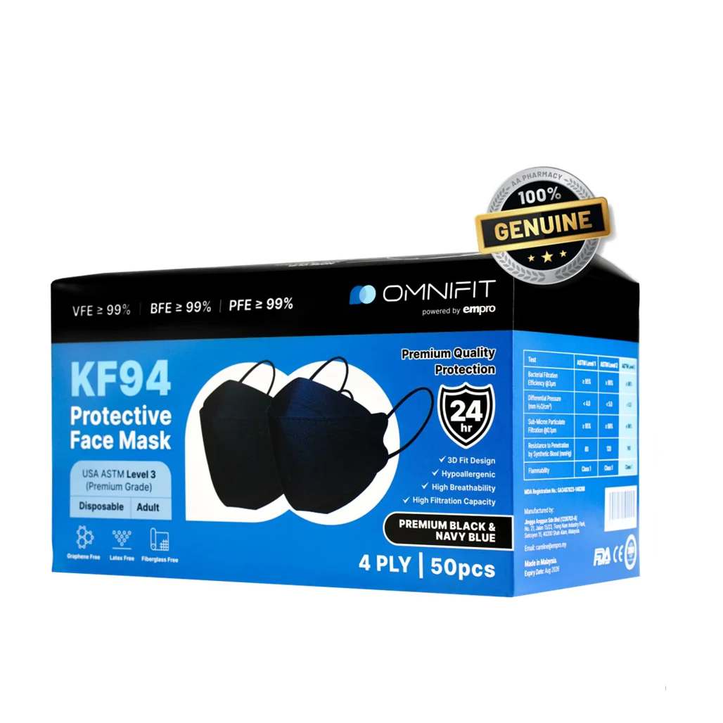 Omnifit Kf94 4 Ply Protective Face Mask Adult - DoctorOnCall Global Pharmacy