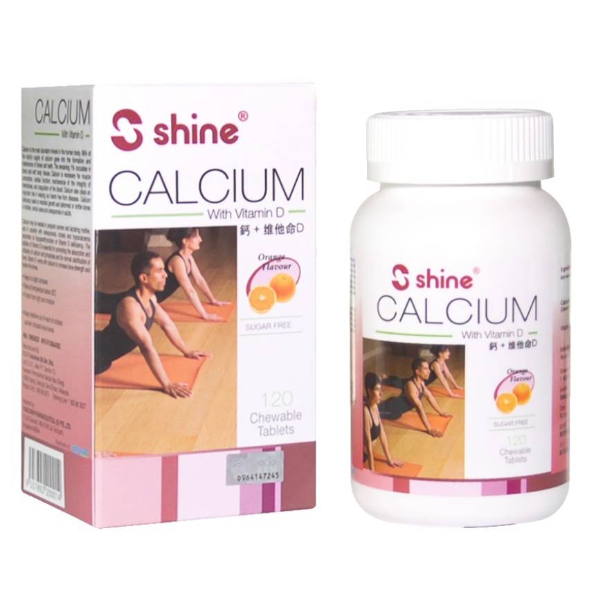 Shine Calcium with Vitamin D Chewable Tablet (Orange) 120s ...