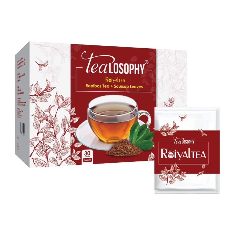 Tealosophy Roiyaltea Rooibos Tea With Soursop Leaves Powder ...